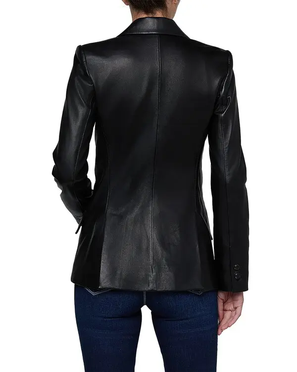 L'Agence Chamberlain Leather Blazer