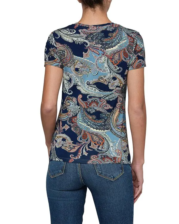 L'Agence Ressi Crewneck Short Sleeve Top