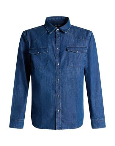 DONDUP Denim Shirt Size Cotton, Elastane