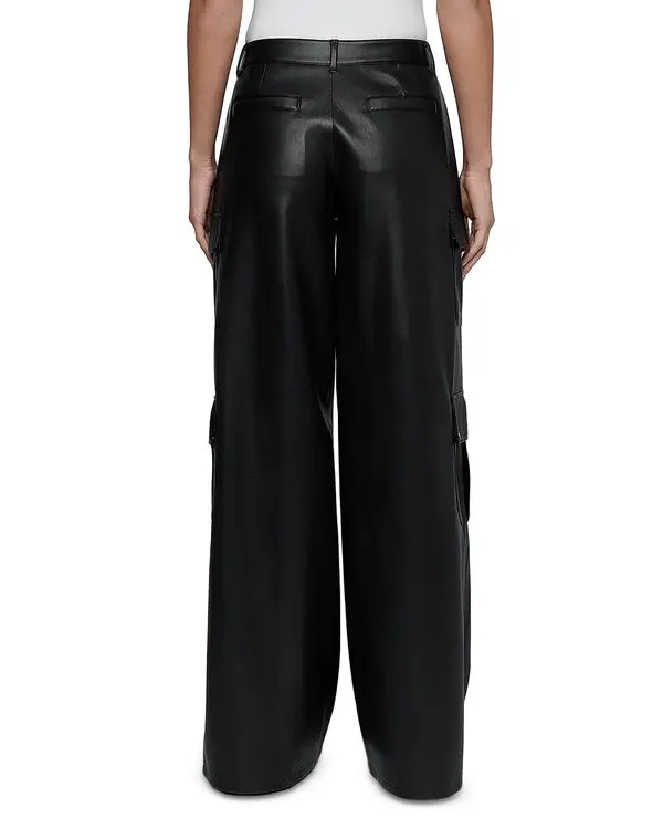 L'Agence Isolde Faux Leather Cargo Pants