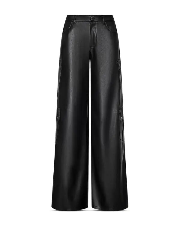 L'Agence Isolde Faux Leather Cargo Pants