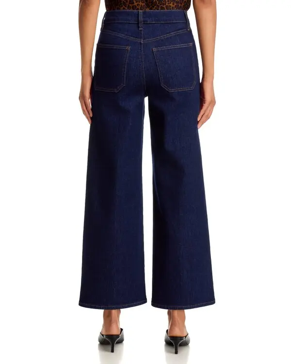 FRAME Le Pixie Slim Palazzo Pintuck Pocket High Rise Jeans
