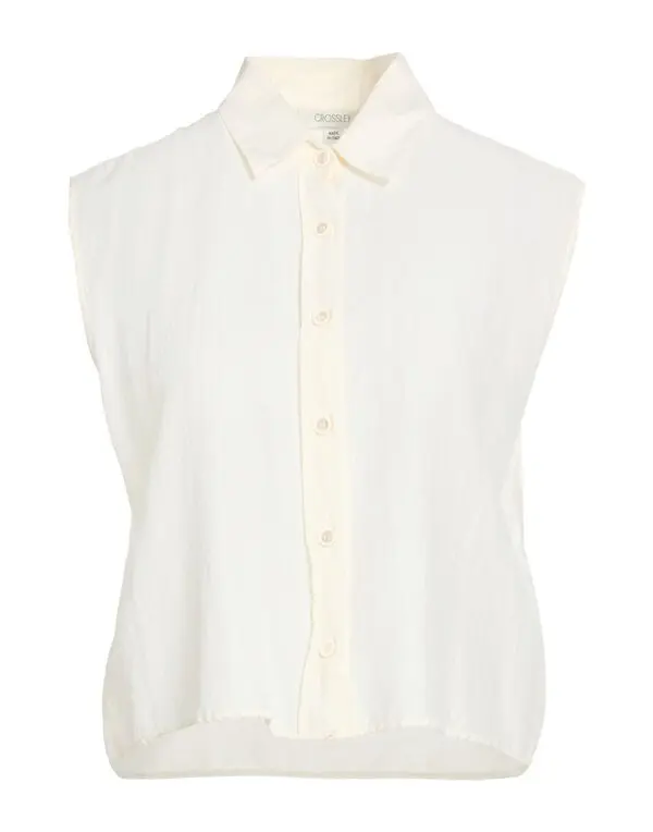 Crossley Shirt Cream Size Silk, Wool