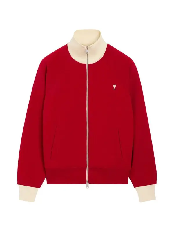AMI Paris De Coeur Zipped Sweatshirt