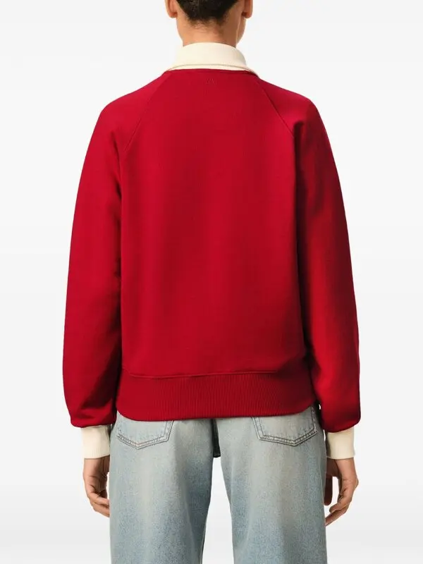 AMI Paris De Coeur Zipped Sweatshirt