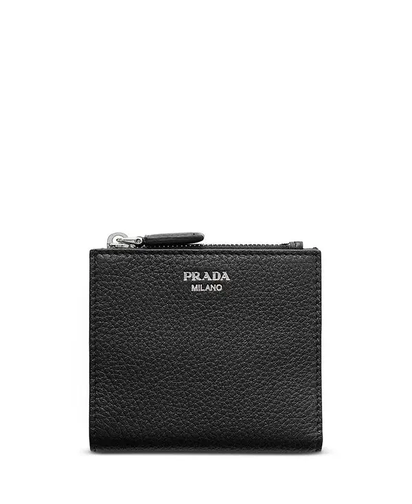 Prada Small Leather Wallet - Black