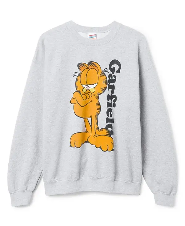 Junk Food Clothing Garfield Flea Market Fleece - Heather Grey