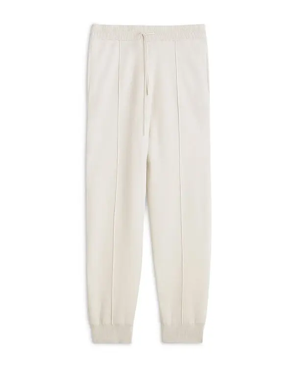 TOTEME Front Seam Drawstring Jogger Pants - Ecru