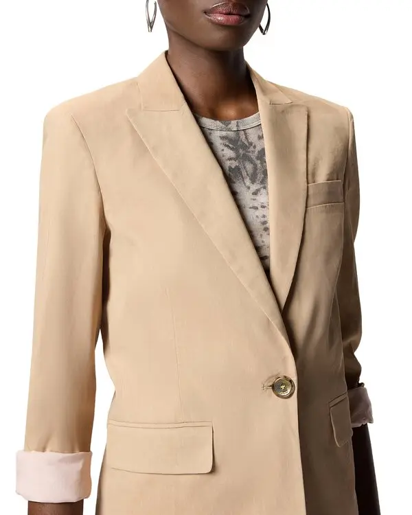 Pinko Freda Stretch Linen Blend Jacket