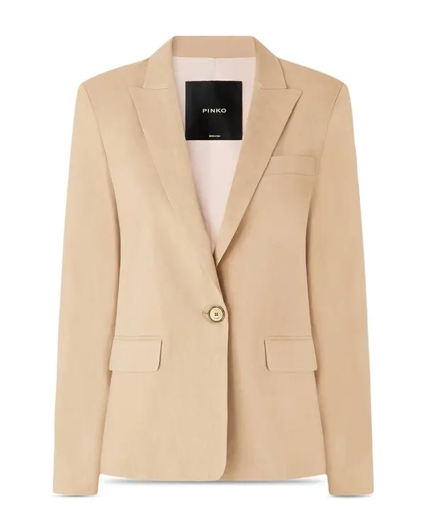 Pinko Freda Stretch Linen Blend Jacket