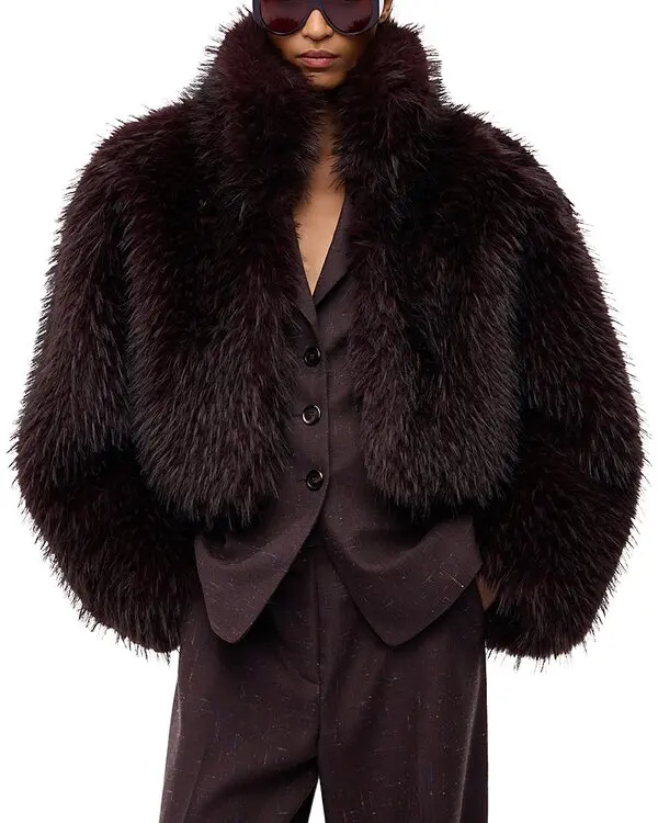Pinko Gravina Faux Fur Jacket