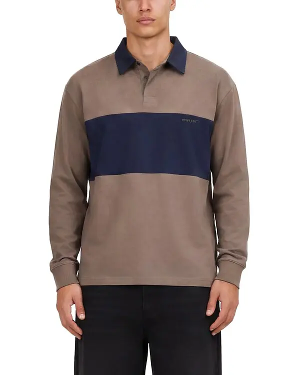 NANA JUDY Relaxed Fit Le Val Rugby Polo Shirt - Brown