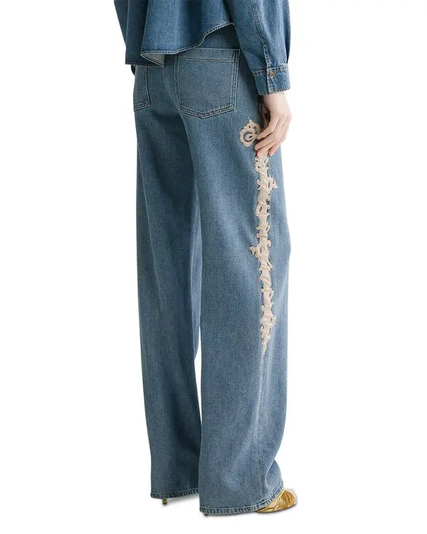 FORTE_FORTE Cavalry High Rise Embroidered Jeans