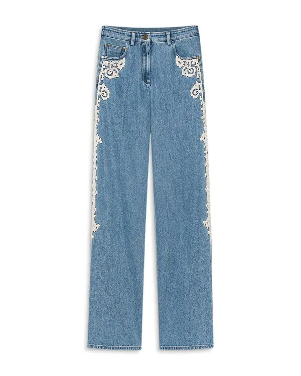 FORTE_FORTE Cavalry High Rise Embroidered Jeans