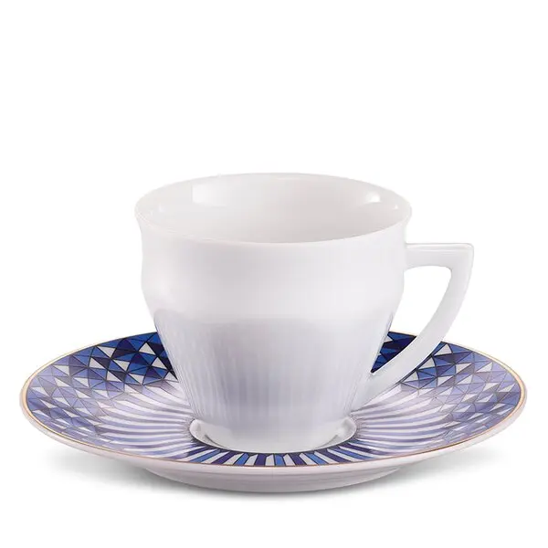 THE MARTHA, BY BACCARAT Arcadia Talleyrand Coffee Cup & Saucer, Set Of 2