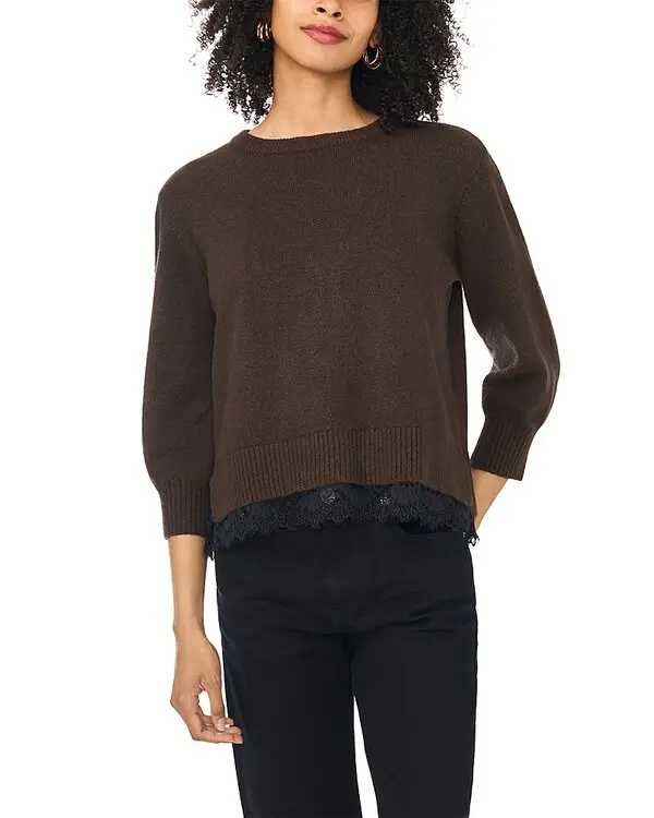 Vince Camuto Crewneck Sweater - Chocolate