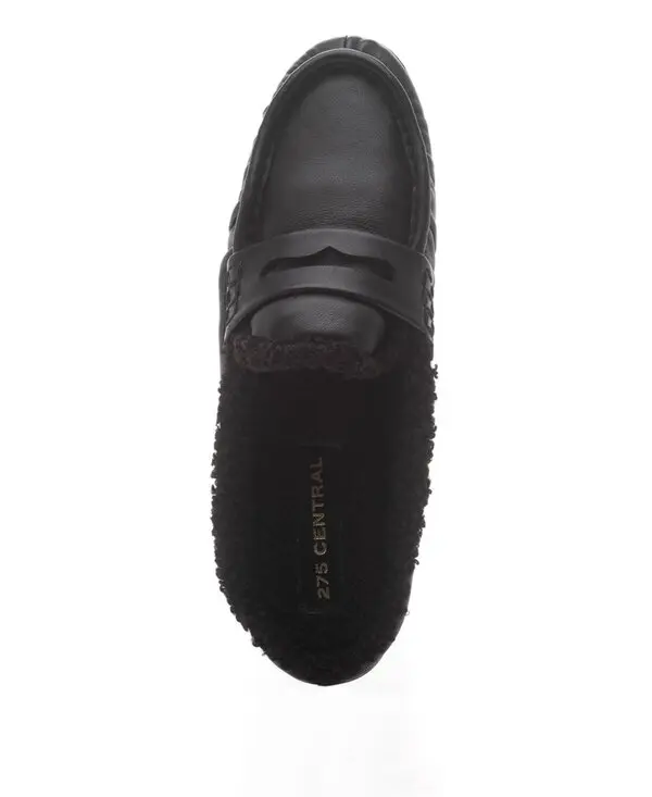 275 CENTRAL Vivien Fur Mule - Black
