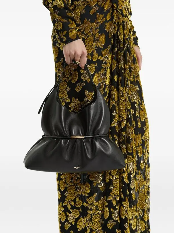 Balmain Sphynx Medium Leather Handbag