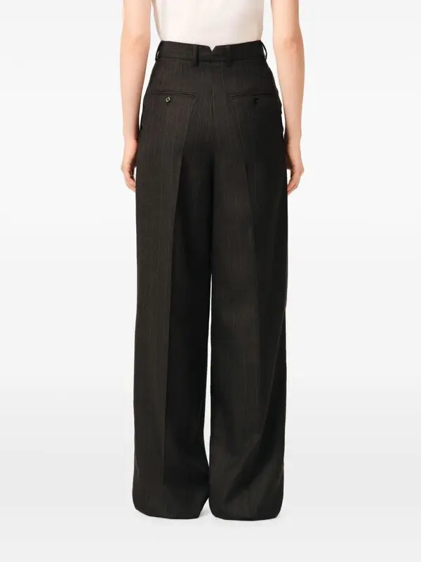 AMI Paris Wool High-waisted Trousers