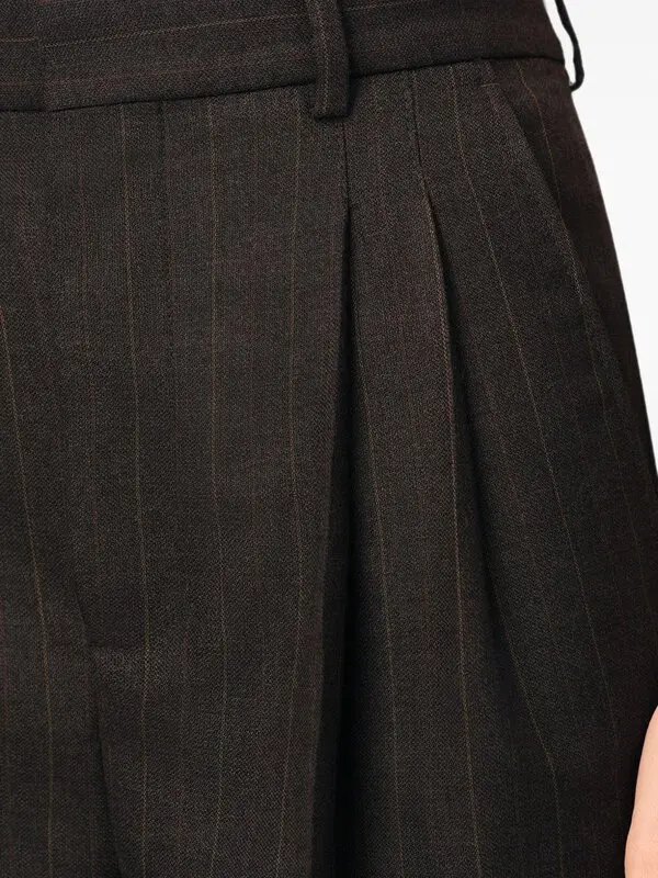 AMI Paris Wool High-waisted Trousers