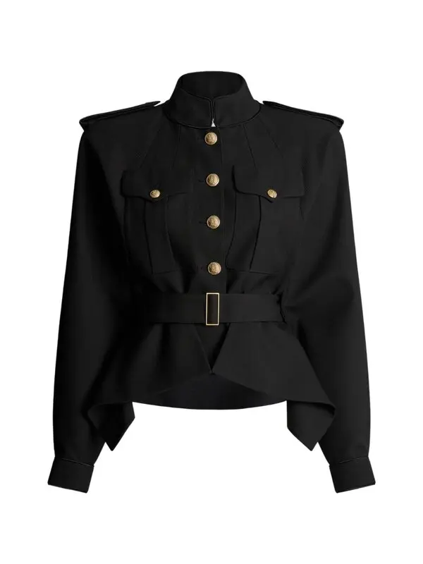 Balmain Wool Belted Jacket