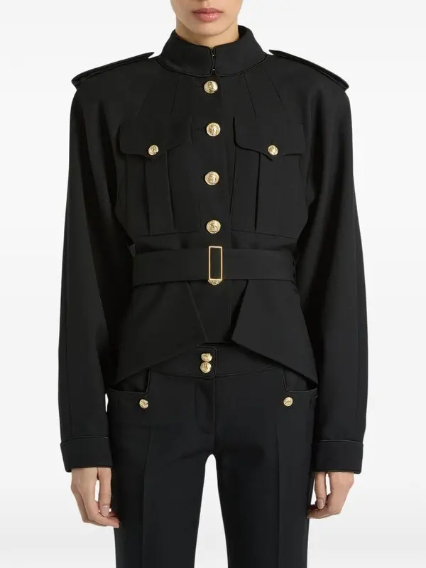 Balmain Wool Belted Jacket