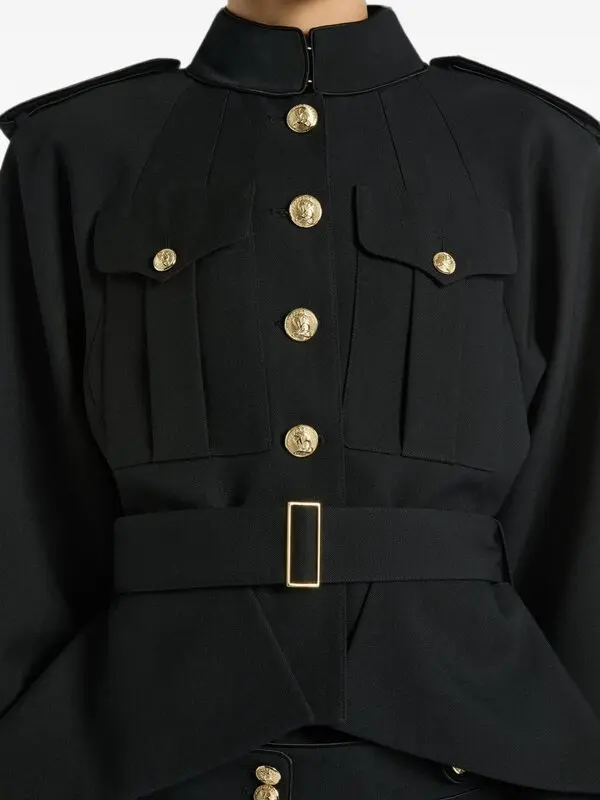 Balmain Wool Belted Jacket