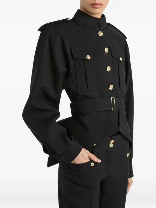 Balmain Wool Belted Jacket