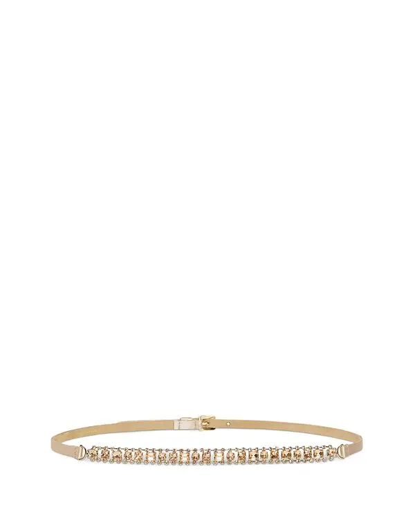 Max Mara Gioras Jeweled Belt - Powder
