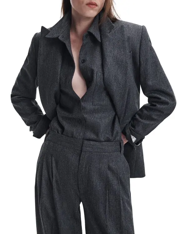 Rag & Bone Lawrence Tailored Wool & Cashmere Blend Pants