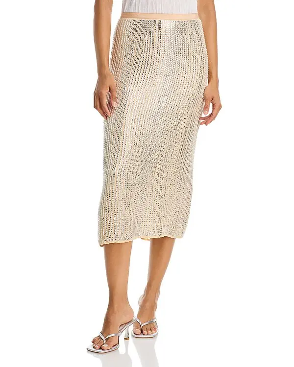 Rag & Bone Lili Beaded Midi Skirt