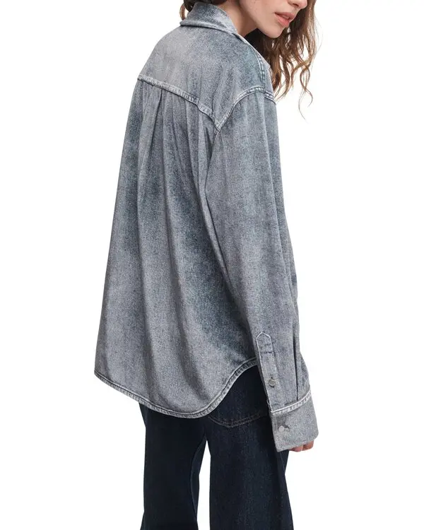 Rag & Bone Connie Velvet Button Down Shirt