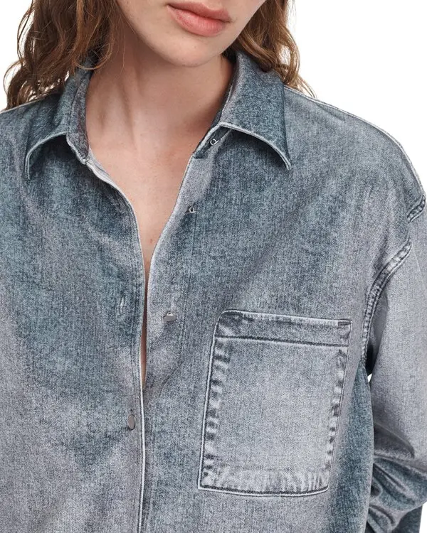 Rag & Bone Connie Velvet Button Down Shirt