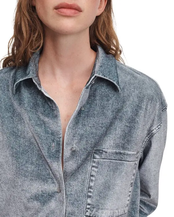 Rag & Bone Connie Velvet Button Down Shirt