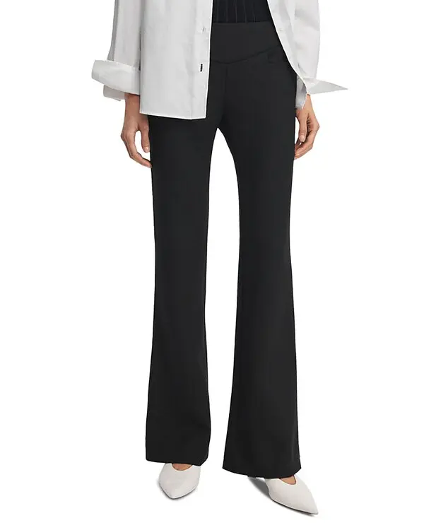 Rag & Bone Demi Flared Leg Pants - Black
