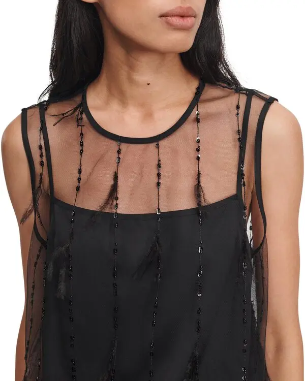 Rag & Bone Geena Embellished Tank