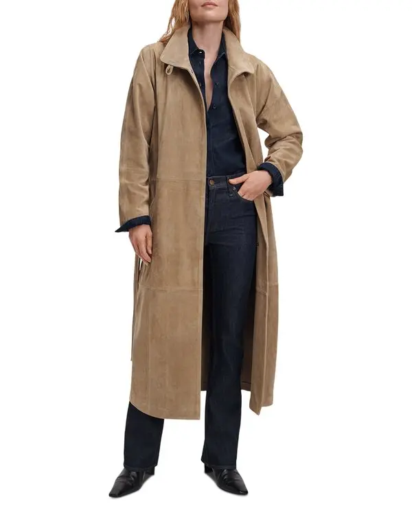 Rag & Bone Marlene Suede Trench Coat