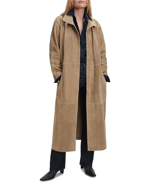 Rag & Bone Marlene Suede Trench Coat