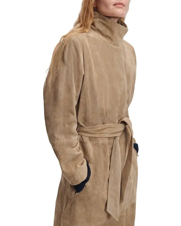 Rag & Bone Marlene Suede Trench Coat