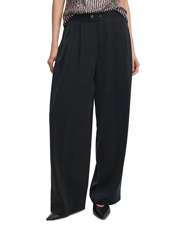 Rag & Bone Shania Pleated Wide Leg Pants