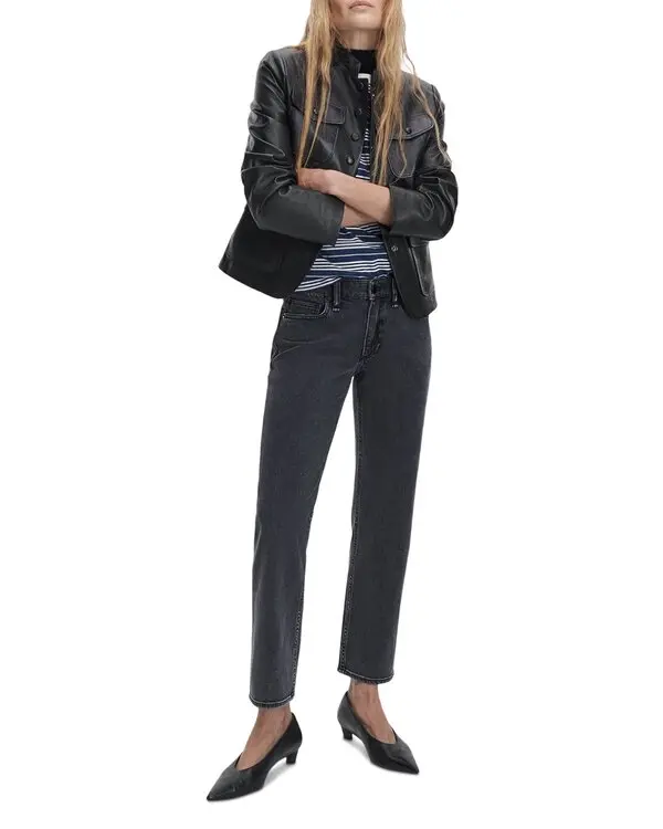 Rag & Bone Harlow Low Rise Ankle Straight Jeans