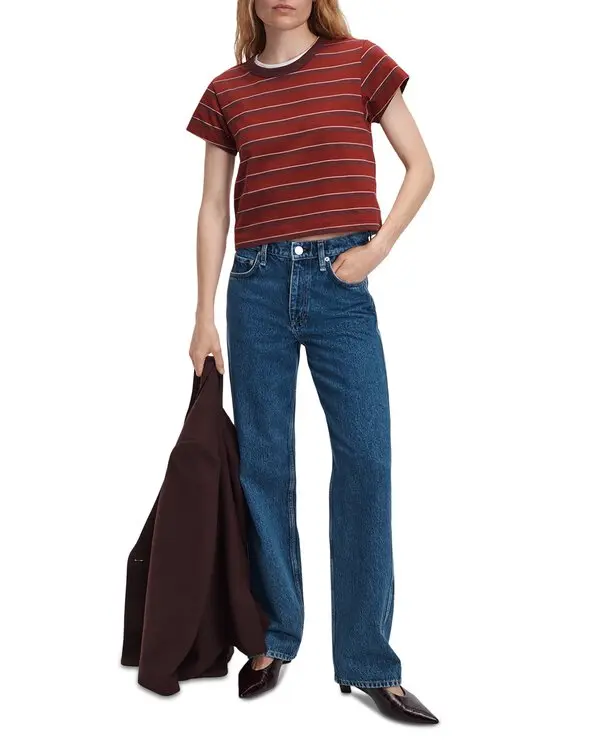 Rag & Bone Kelly Cotton Printed Perfect Tee