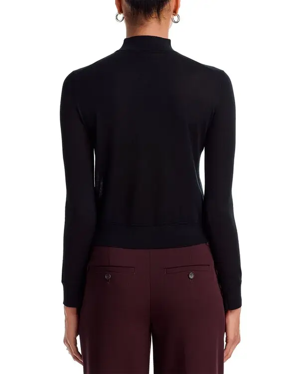 Rag & Bone Alba Merino Wool Mock Neck Sweater - Black