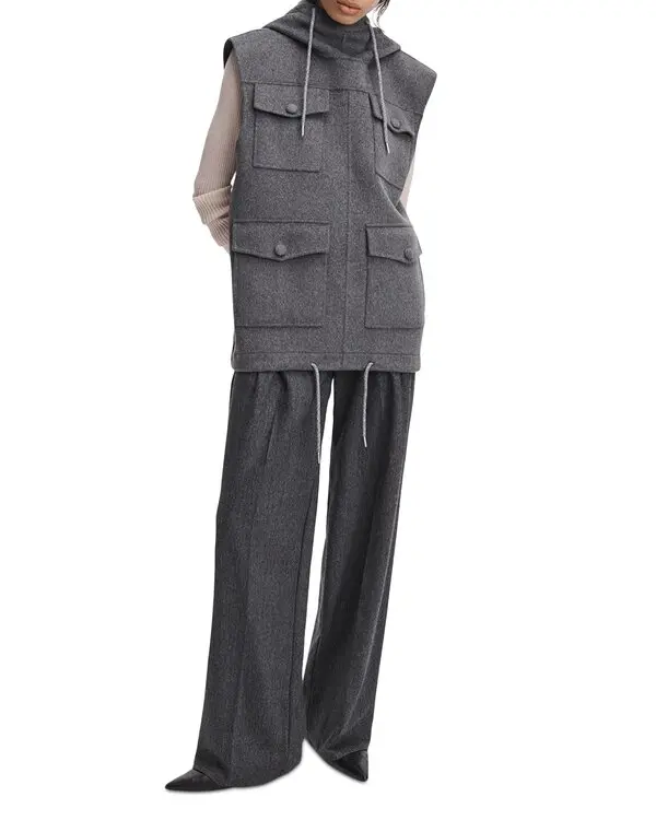 Rag & Bone Valerie Wool & Cashmere Blend Hooded Vest