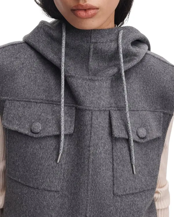 Rag & Bone Valerie Wool & Cashmere Blend Hooded Vest
