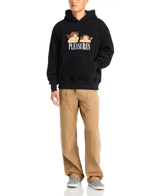 PLEASURES Dynamic Cotton Blend Pullover Hoodie