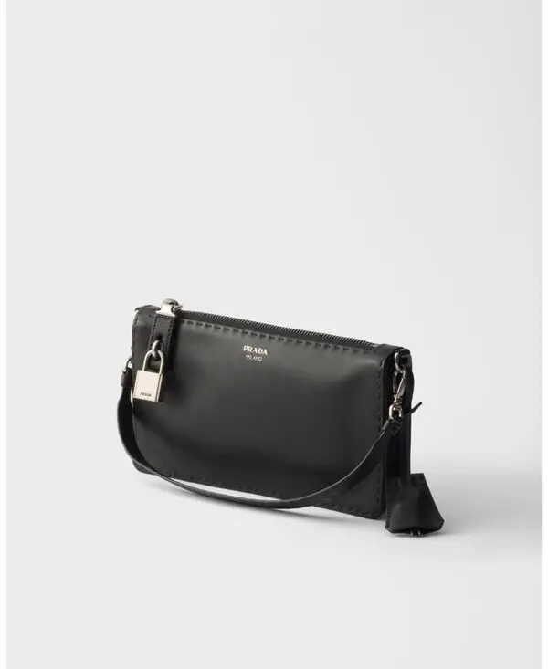 Prada Antiqued Nappa Leather Pouch