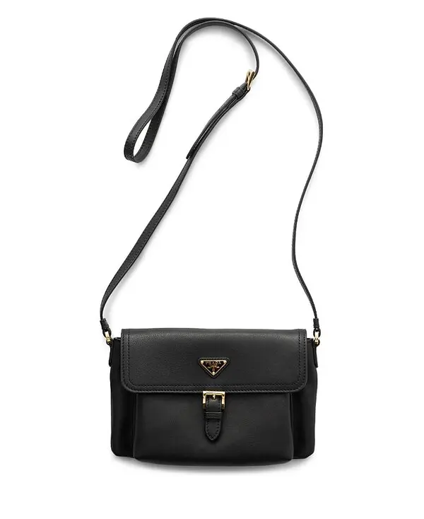 Prada Nappa Leather Smartphone Holder - Black