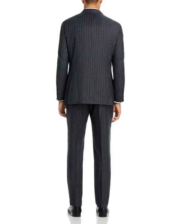 Hart Schaffner Marx New York Fit Banker Stripe Wool Suit