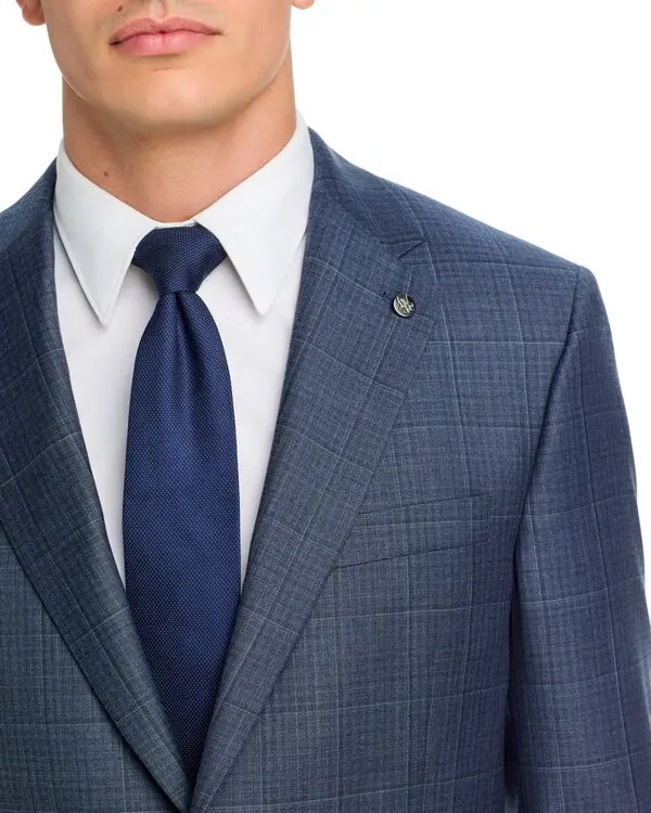 Hart Schaffner Marx New York Fit Sharkskin Tonal Windowpane Wool Suit